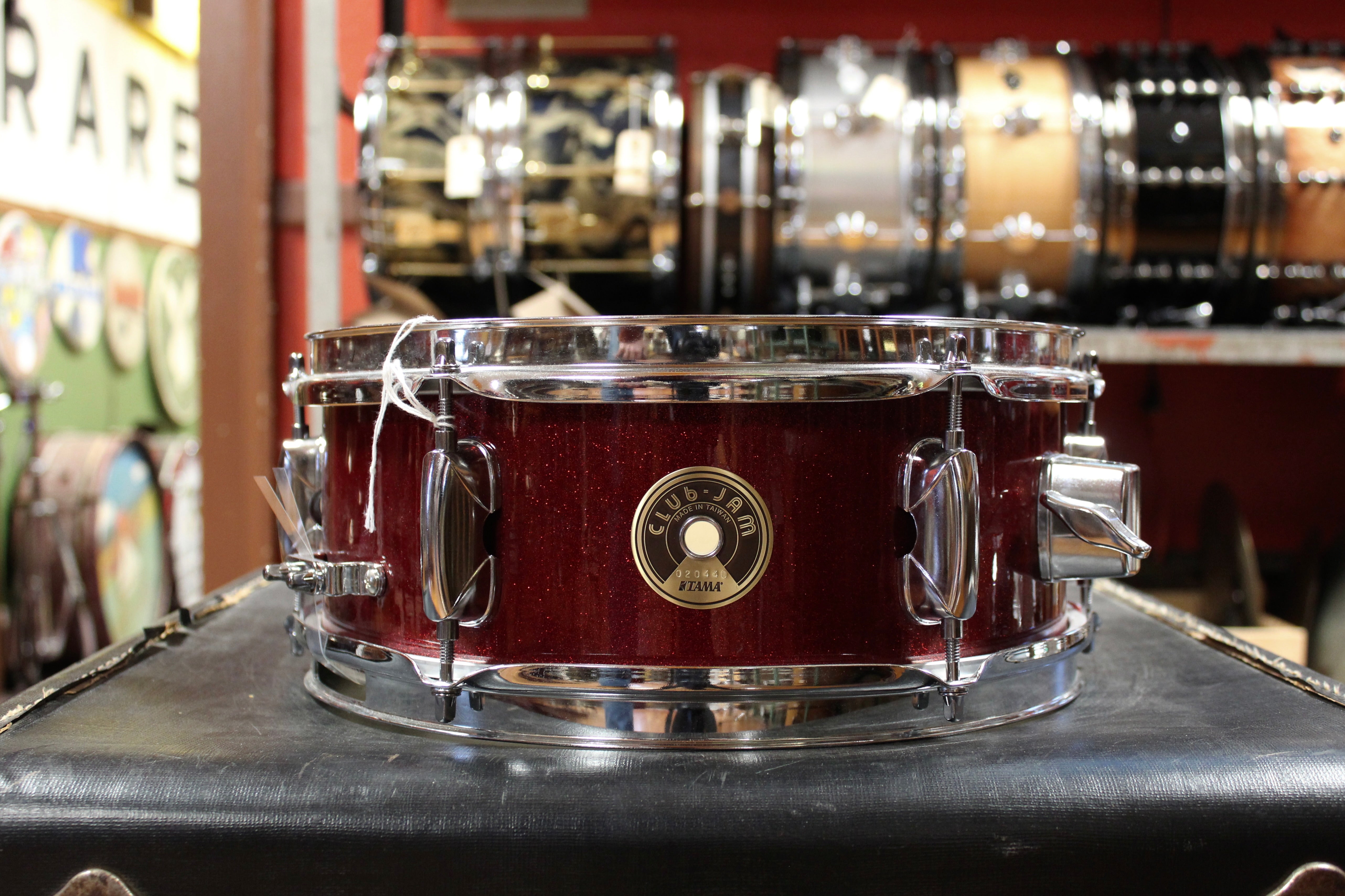 Tama 5x12 Club Jam Snare Drum in Red Sparkle – Wood & Weather Drum Shop