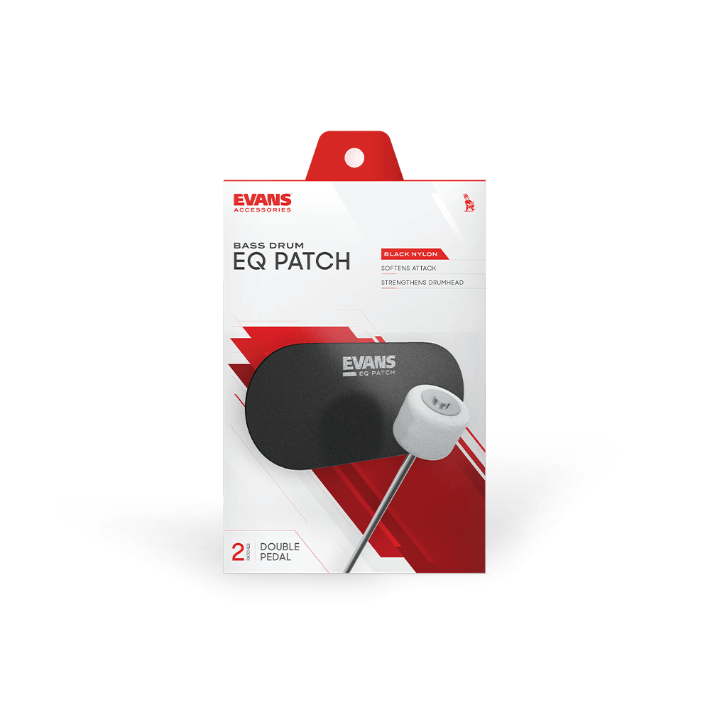 Evans Black Nylon Bass Drum Double Patch - 2 Pack – Wood & Weather Drum ...